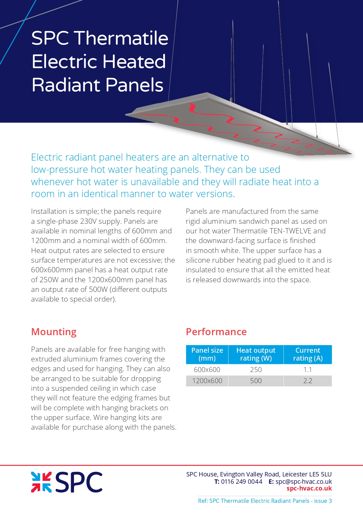 SPC | Thermatile Electric Radiant Panels